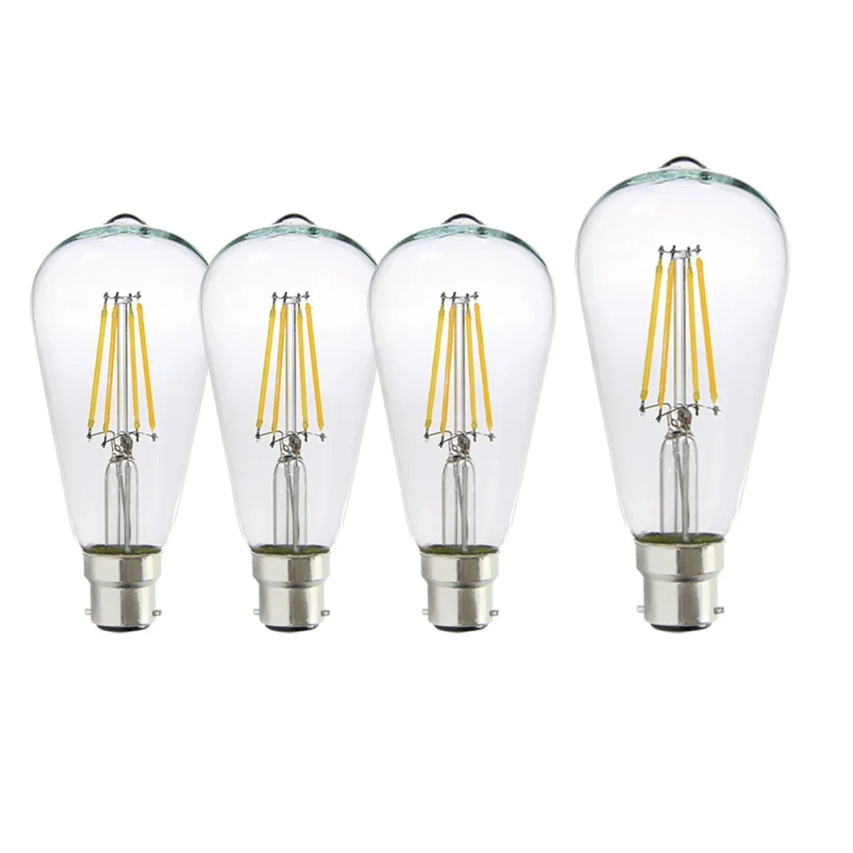 4pcs Edison Filament Bulb B22